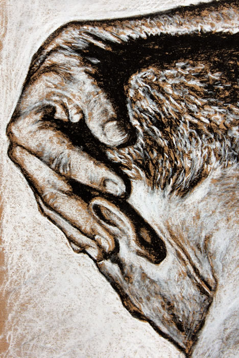Ensnared [Hephaestus with Aphrodite and Ares] by Tom Mallon - Charcoal ...